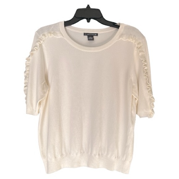 Chelsea & Theodore | Sweaters | Chelsea Theodore White Sweater With ...